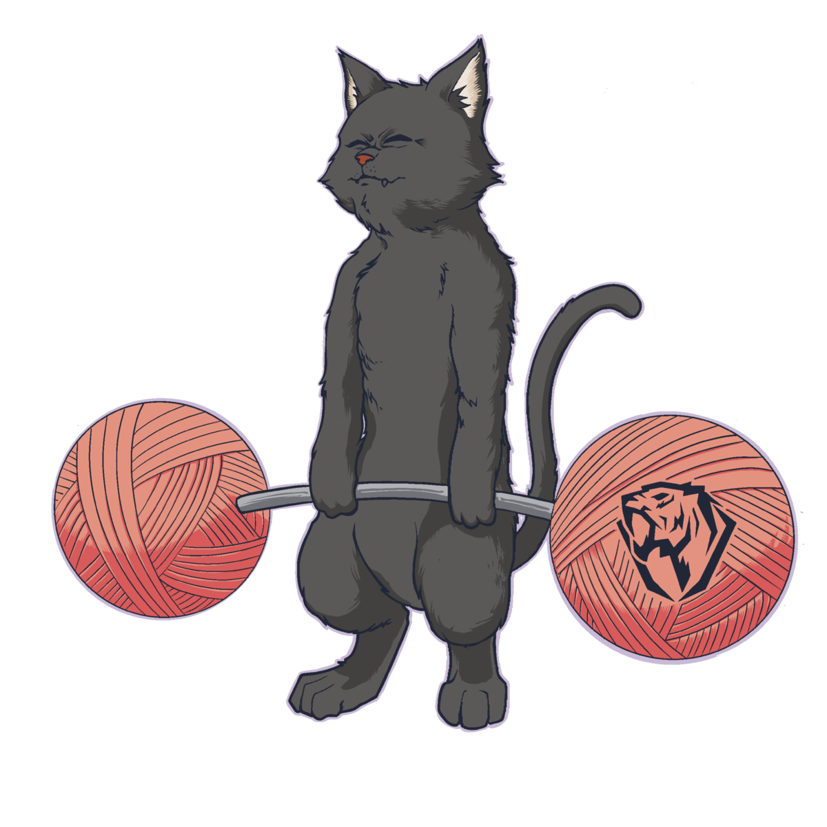 Deadlifting Black Cat (Back Print) – Iron Savage Apparel