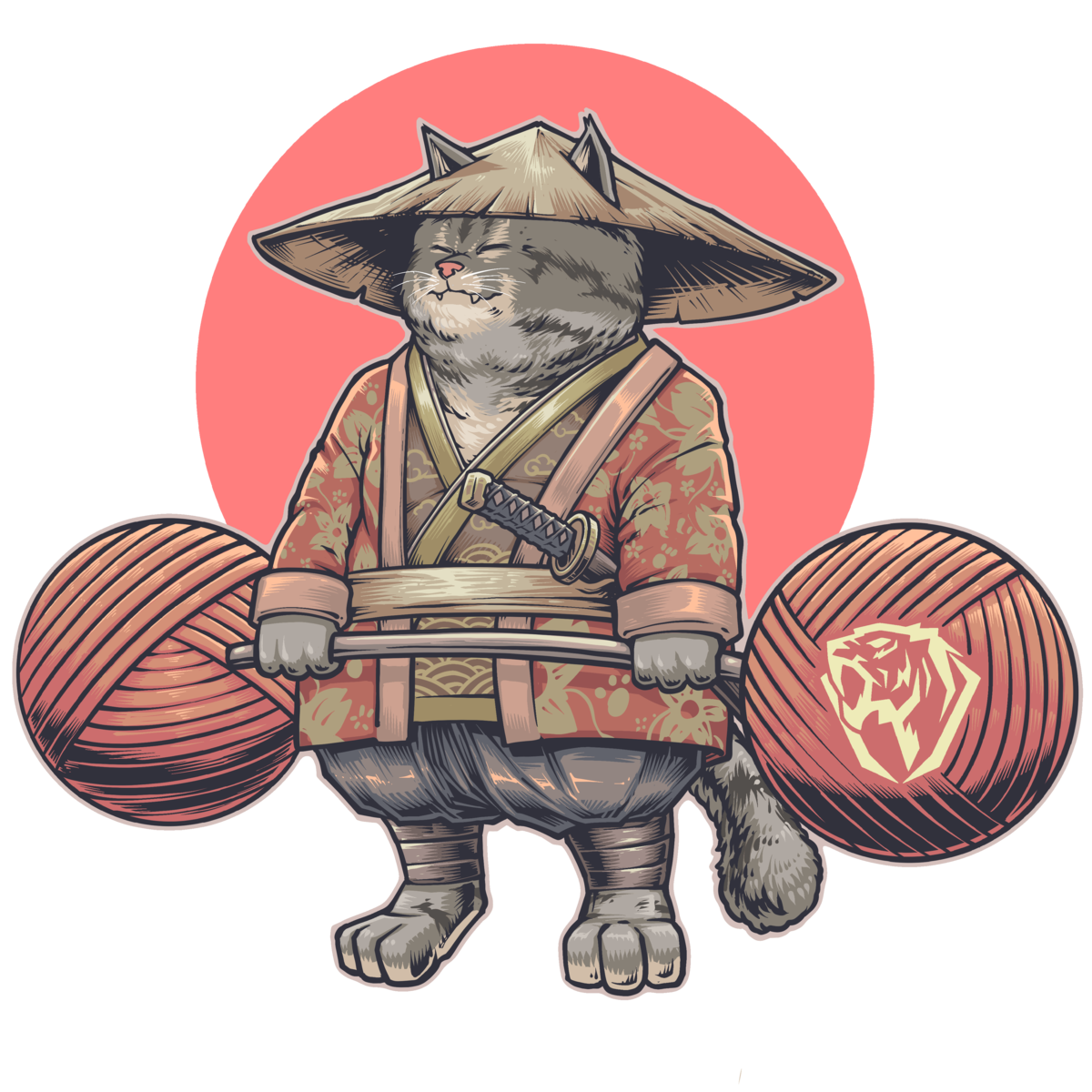 Deadlifting Chonky Tabby Cat – Iron Savage Apparel