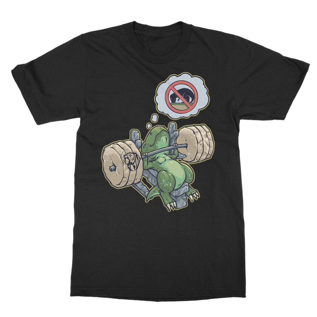 T-rex Loves Bench press T-shirt (UK) – Iron Savage Apparel